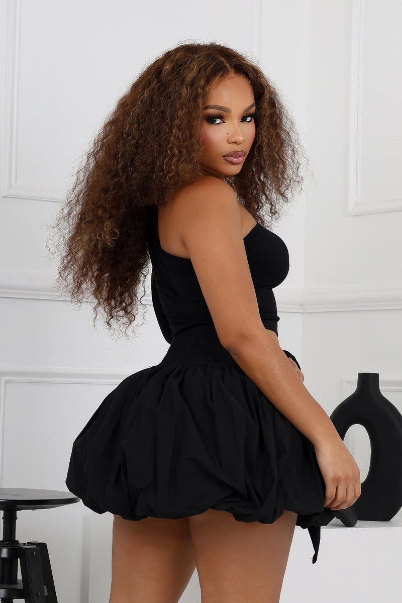 Ciara Nylon Cargo Bubble Mini Skirt – EDGE