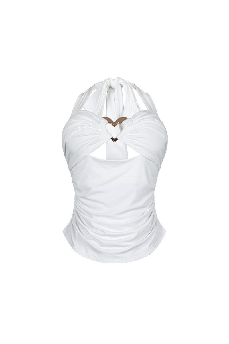 Micah Heart Metal Halter Top – EDGE