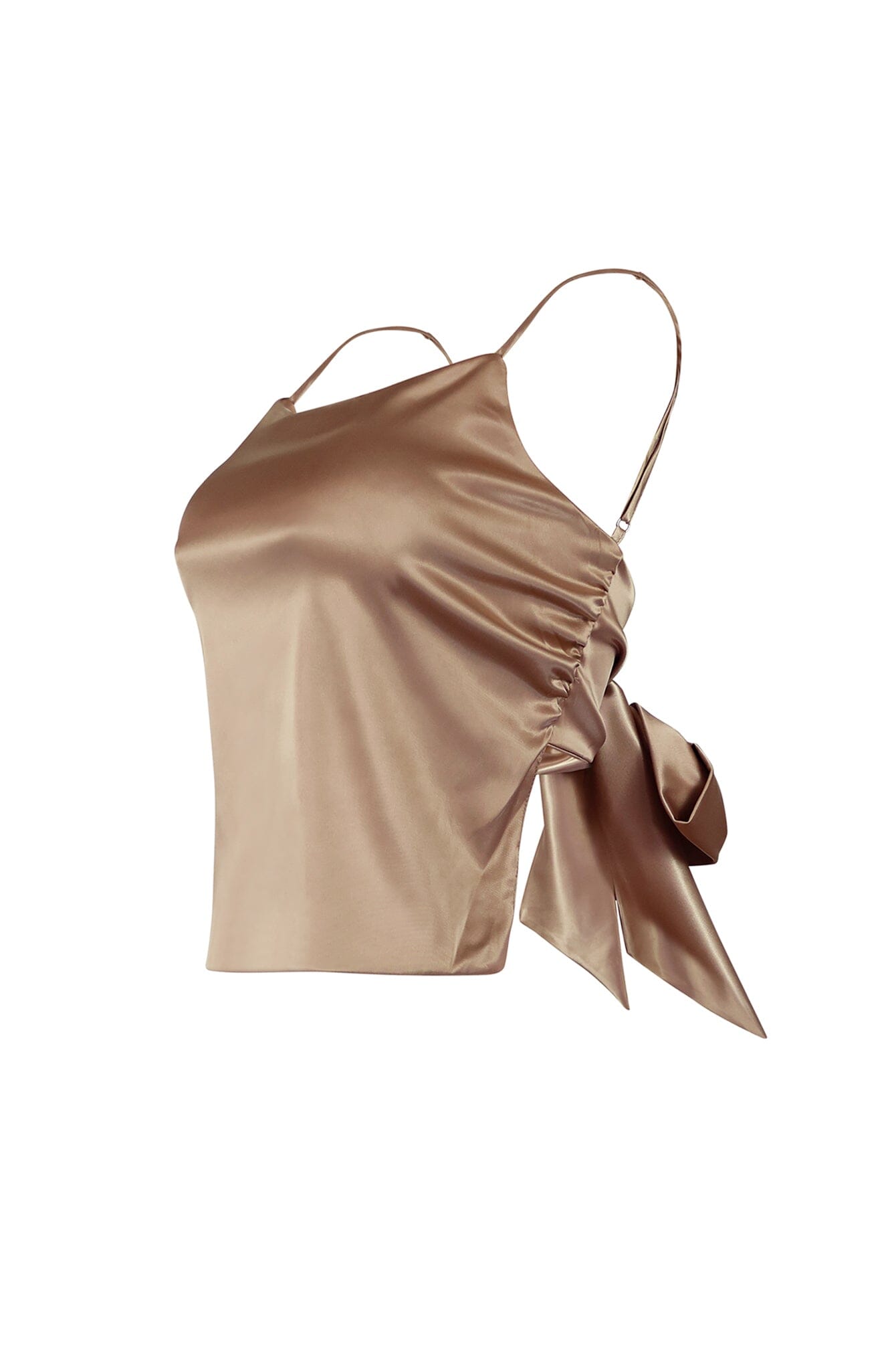 How Smooth Satin Back Tie Top – EDGE