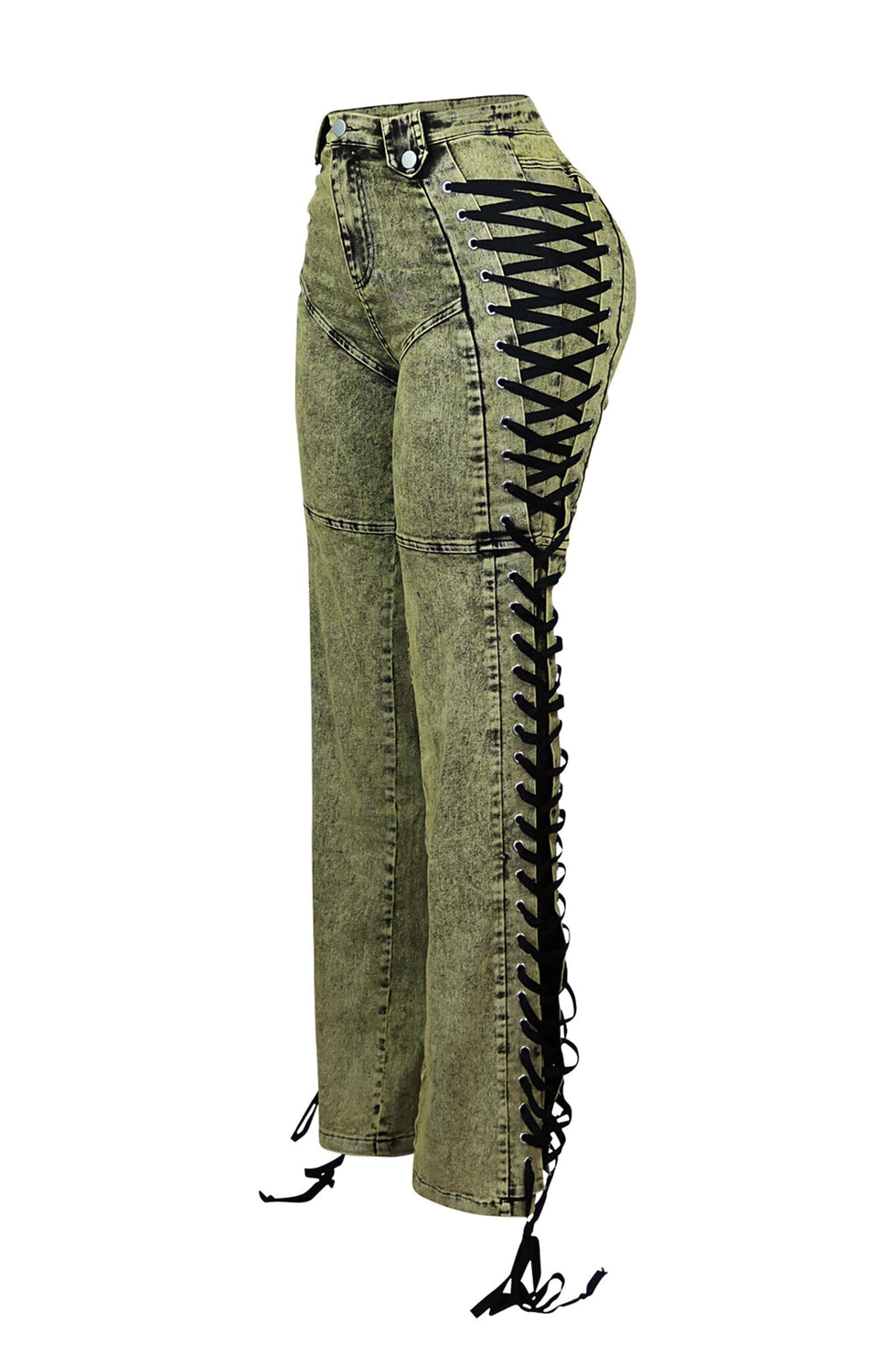 Unholy Side Lace Up Denim Jeans – EDGE