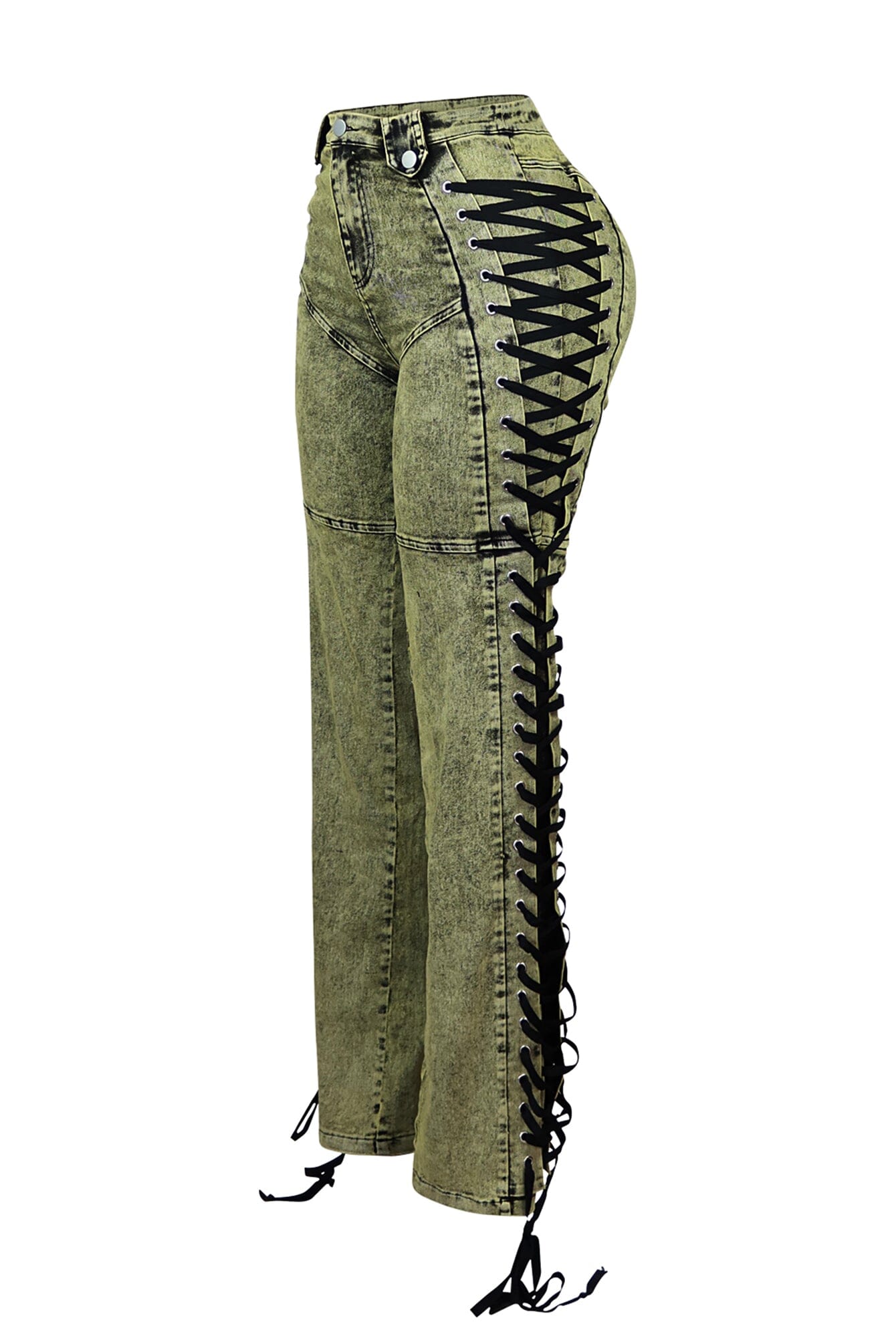 Unholy Side Lace Up Denim Jeans – EDGE
