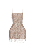 Attractive Sequin Fringe Mini Dress – EDGE