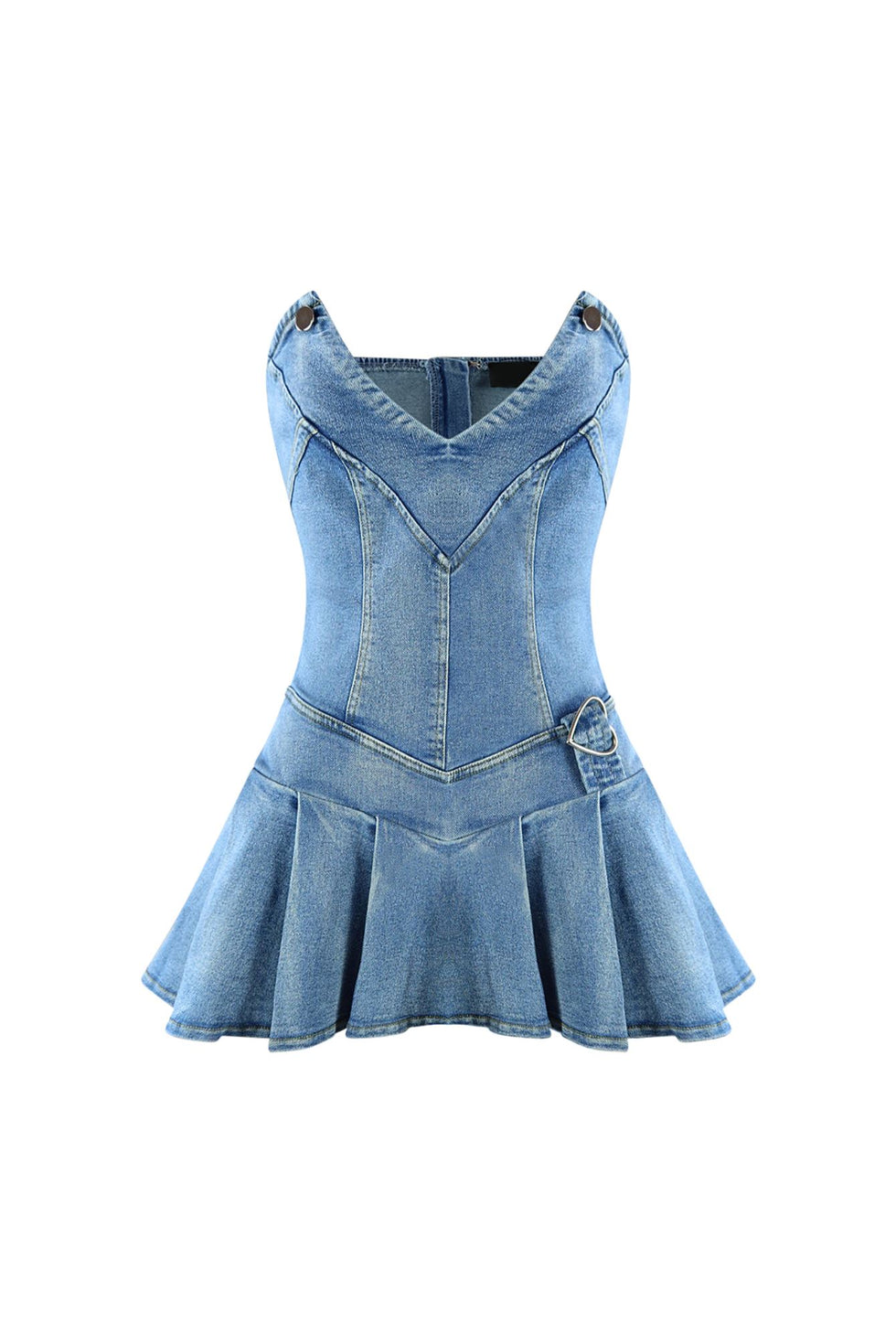 Miss Sweetheart Denim Micro Dress – EDGE