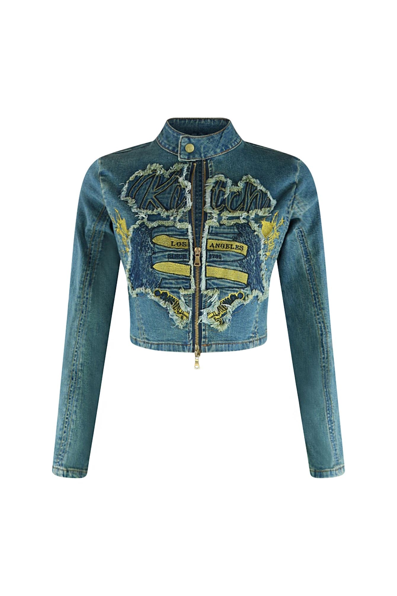 Lover Girl Denim Washed Graphic Jacket – EDGE