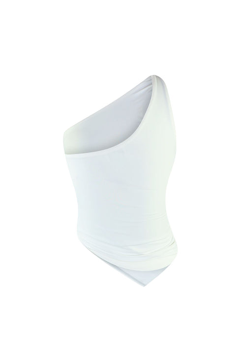 Double Life One Shoulder Asymmetrical Top – EDGE