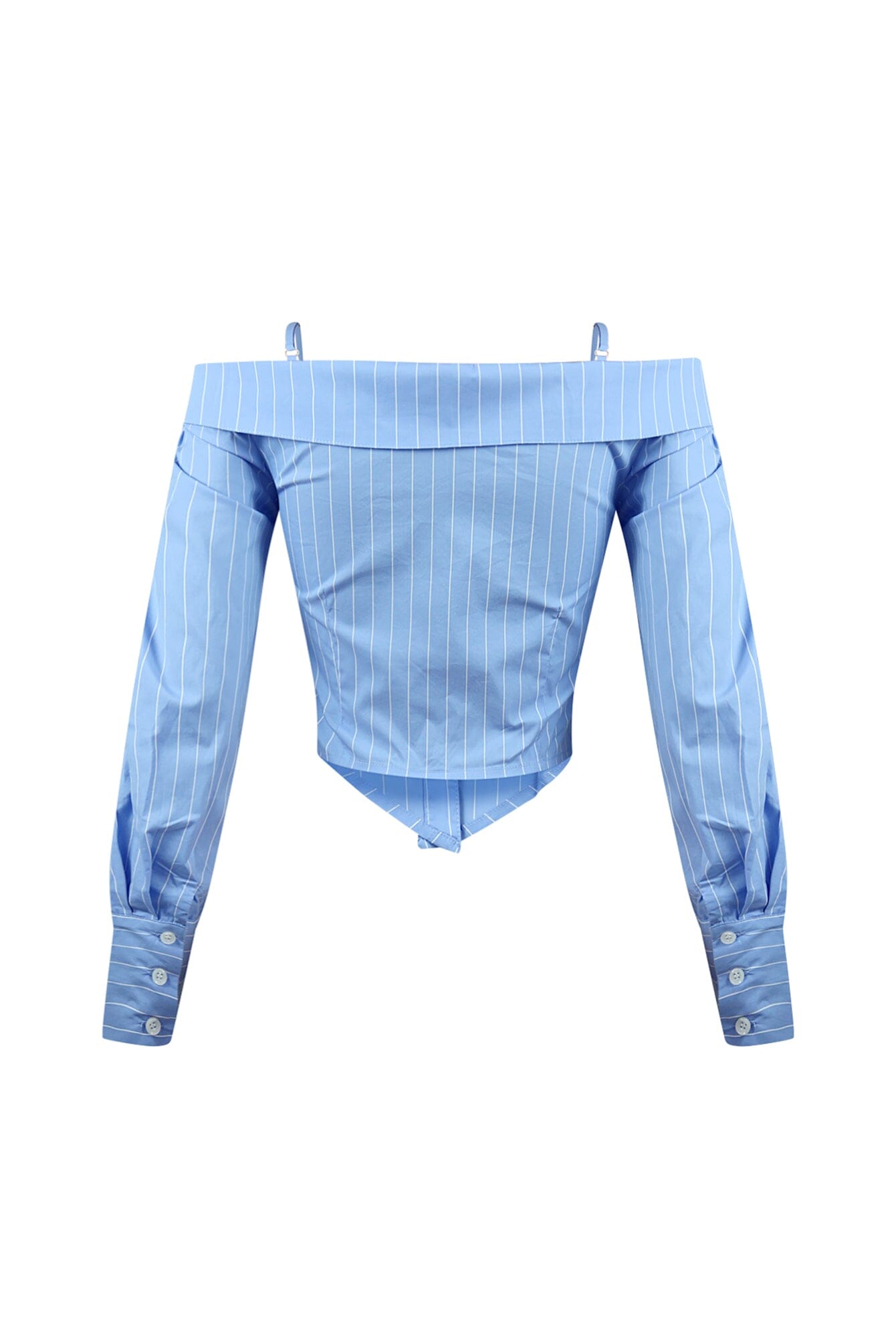 Remy Striped Shoulder Button Down Shirt – EDGE