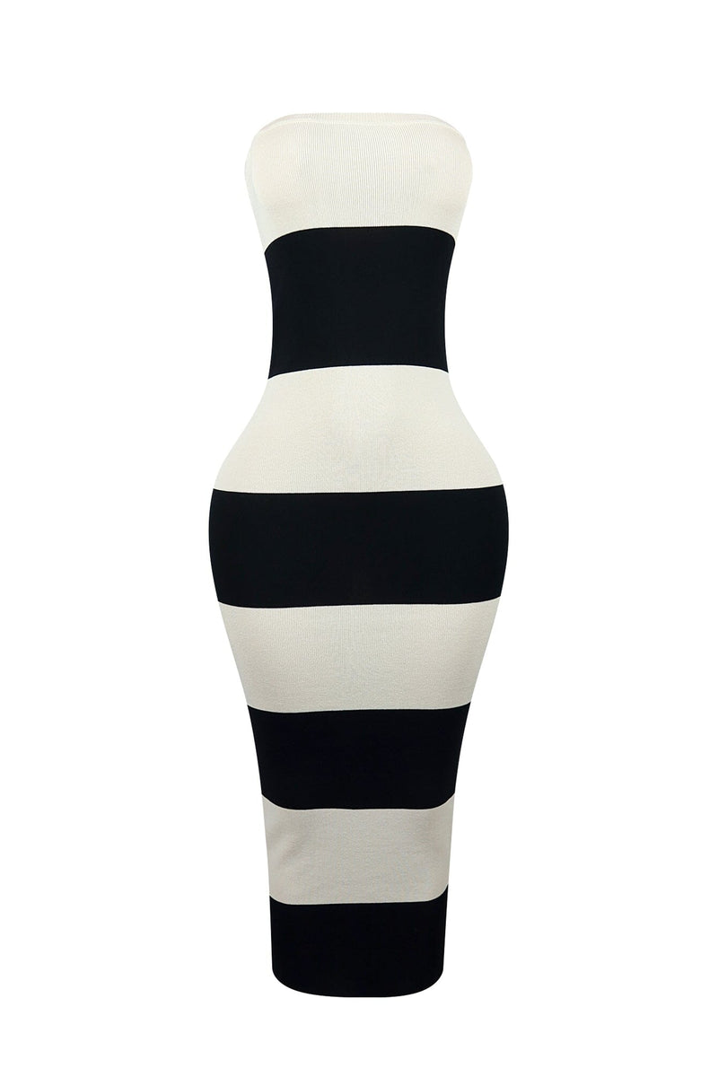 Aviana Kint Tube Midi Dress – EDGE