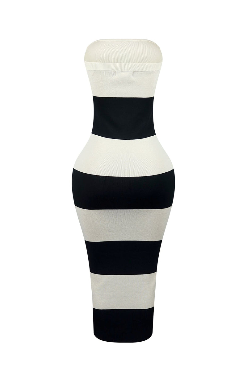 Aviana Kint Tube Midi Dress – EDGE