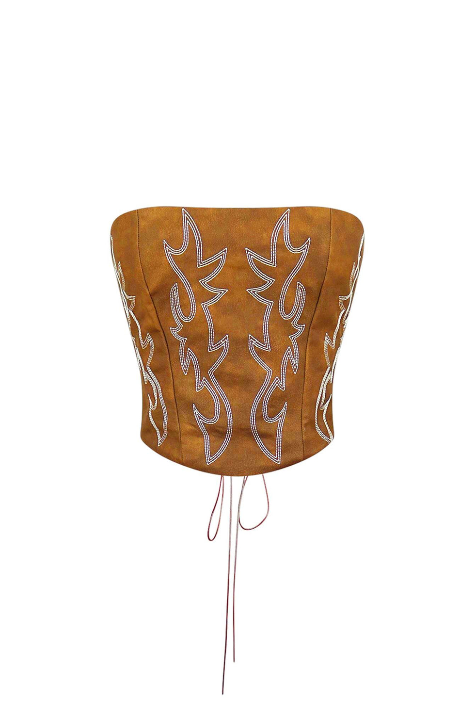 Call Me Again PU Western Corset Top – EDGE