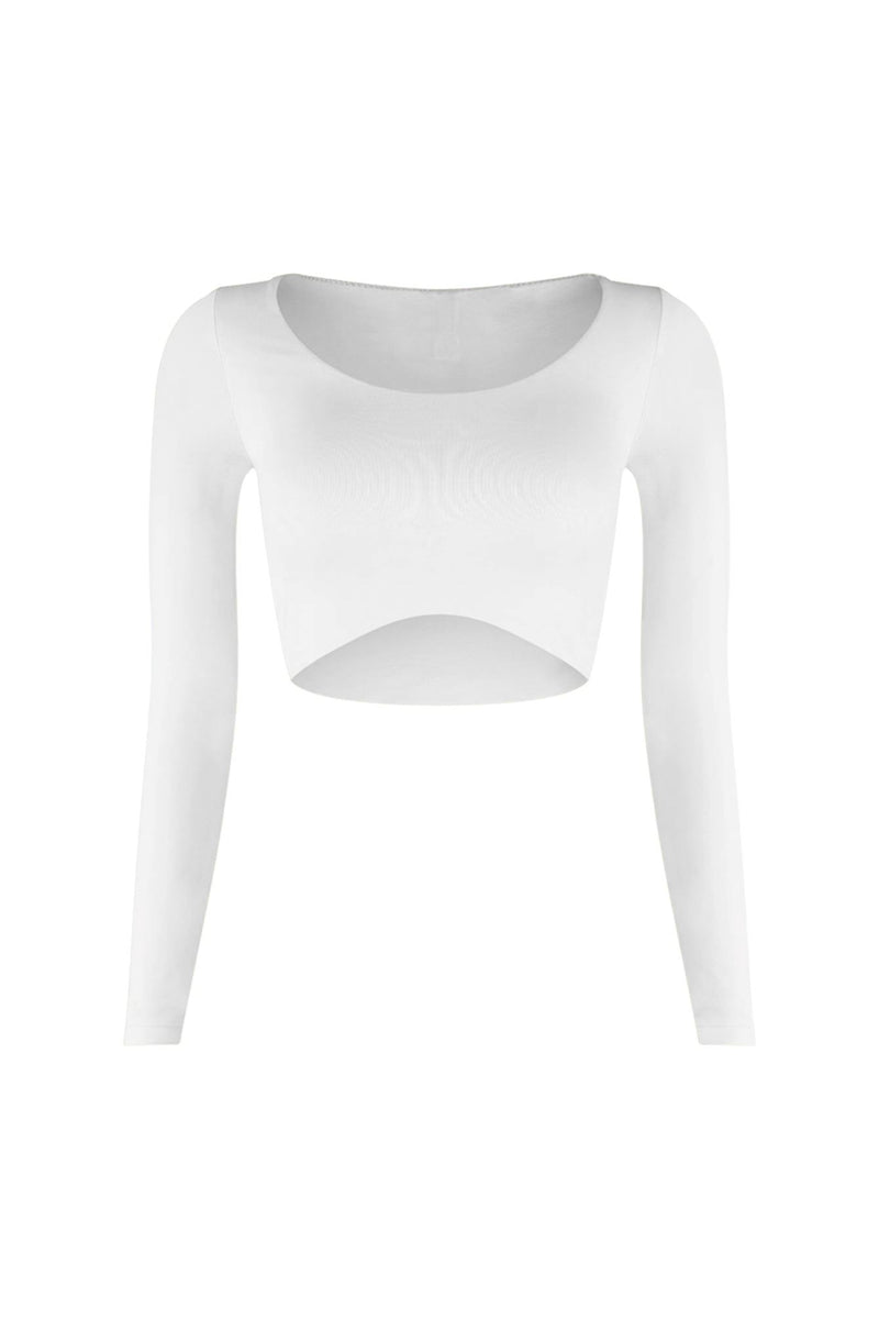 Essential Long Sleeve Basic Crop Top – EDGE