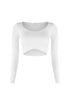 Essential Long Sleeve Basic Crop Top – EDGE